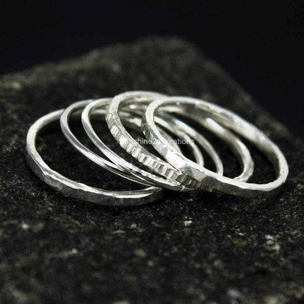 Silver Stacking Ring - Etsy