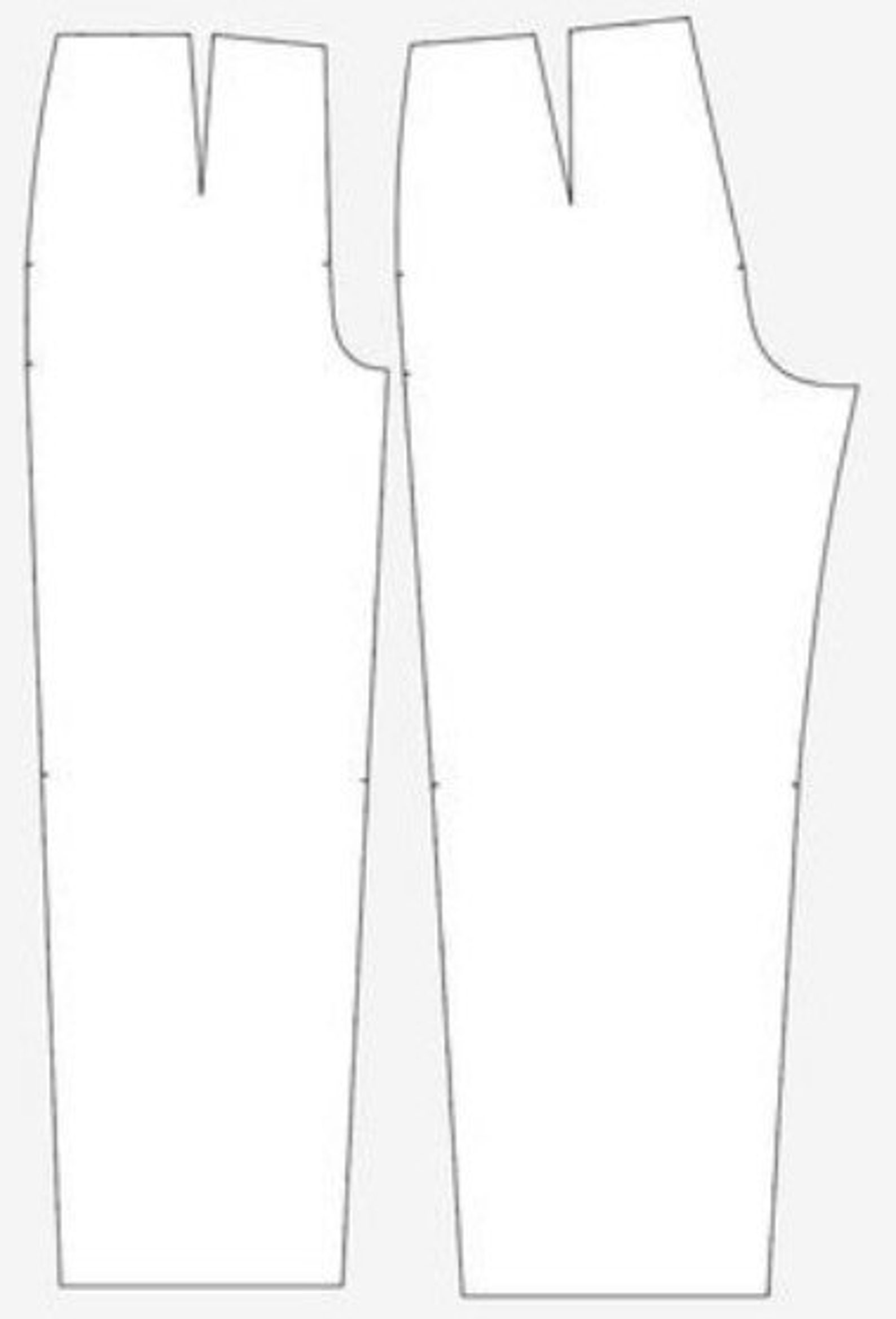 Pants Sewing Pattern Women 6 SIZES Download PDF - Etsy
