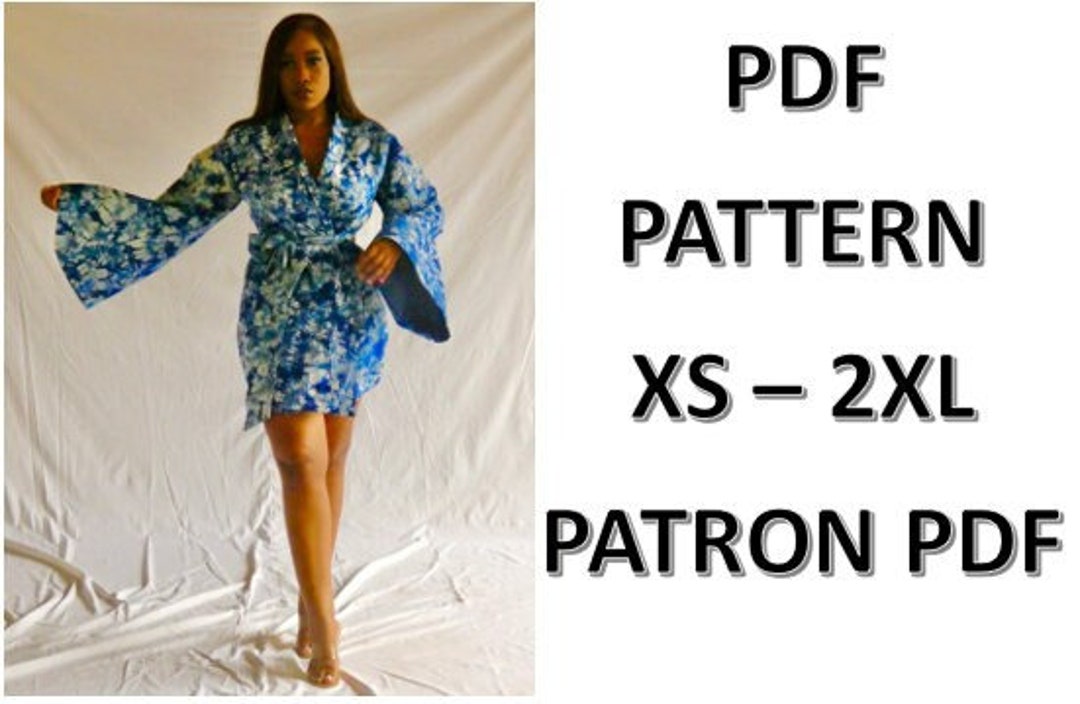 Women's Kimono Pattern 6 SIZES PDF Sewing Pattern - Etsy