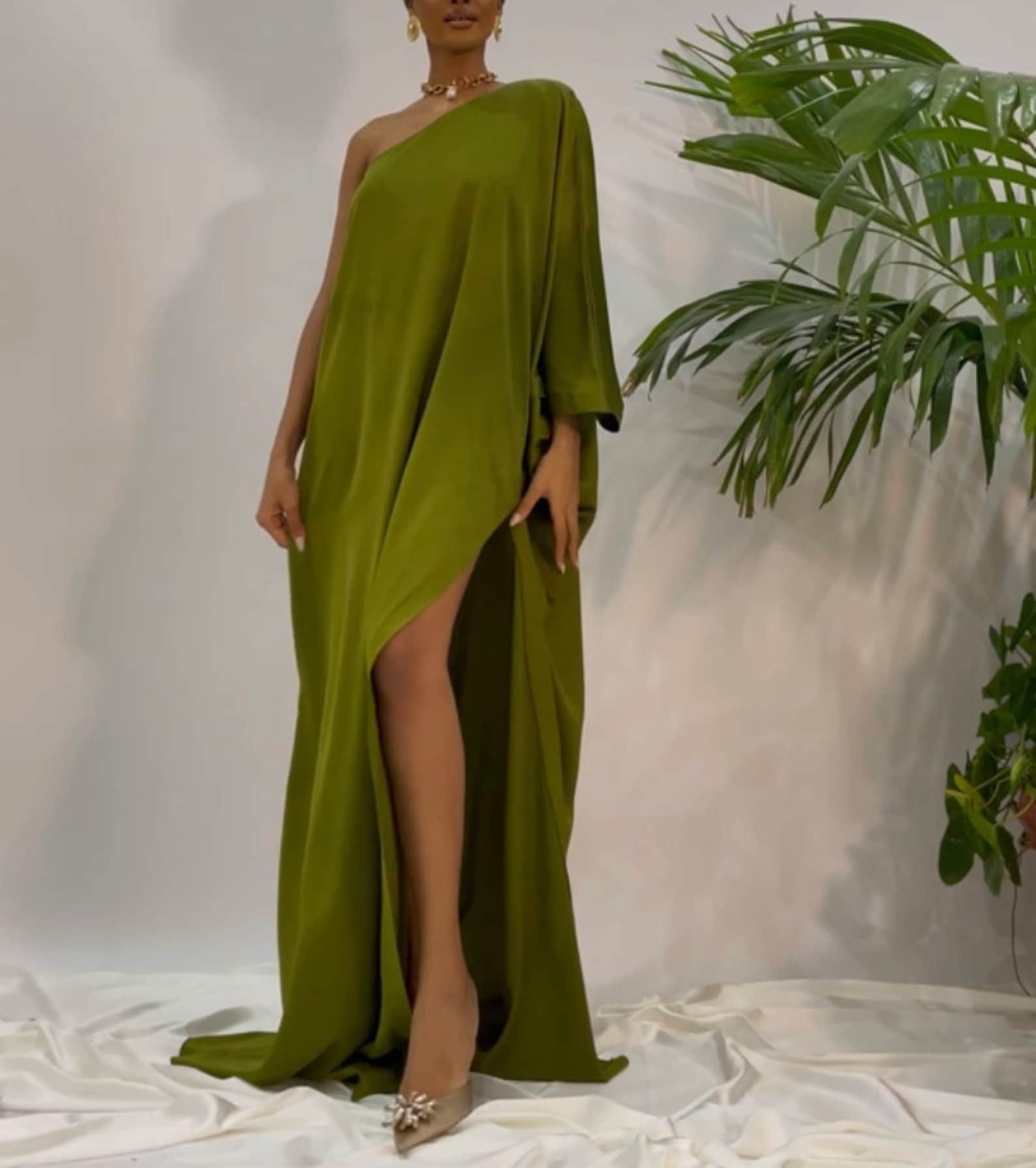 Pattern Women's Asymmetrical Caftan Dress With Sleeves 6 SIZES Download ...