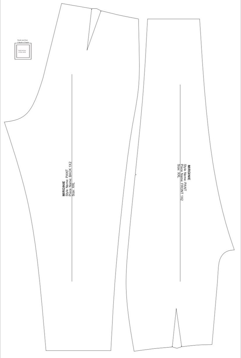 Pants Sewing Pattern Women 6 SIZES Download PDF - Etsy
