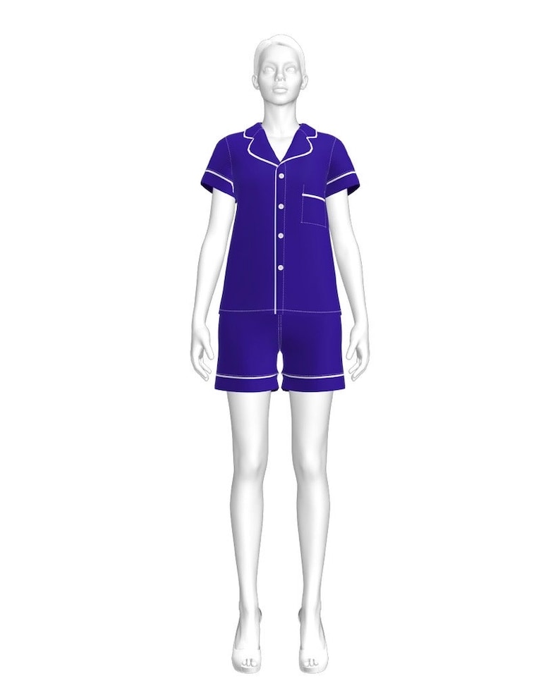 Sewing Pattern for Pajamas - Nightwear Patterns - PDF Sewing Patterns ...