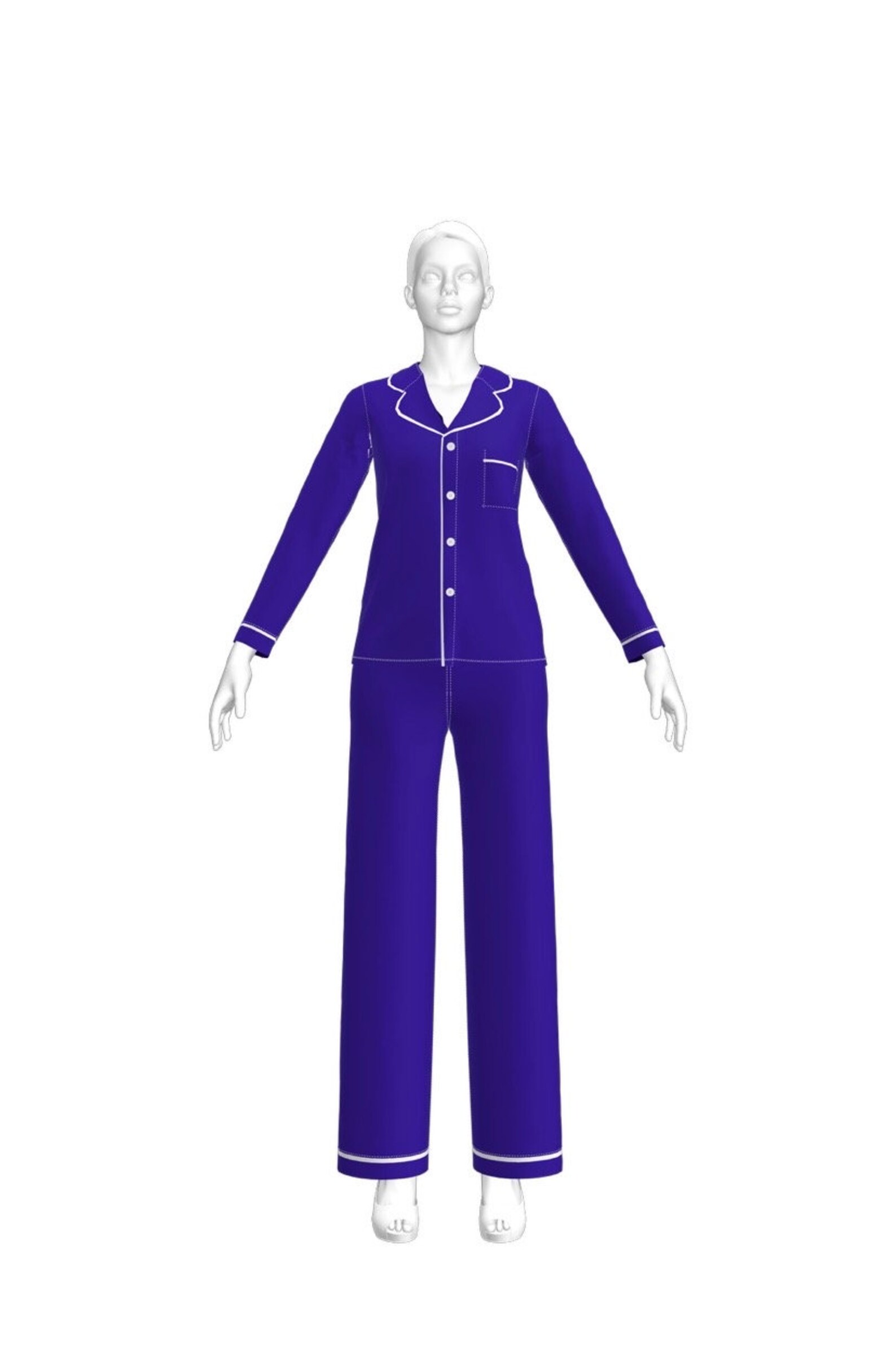 Sewing Pattern for Pajamas - Nightwear Patterns - PDF Sewing Patterns ...