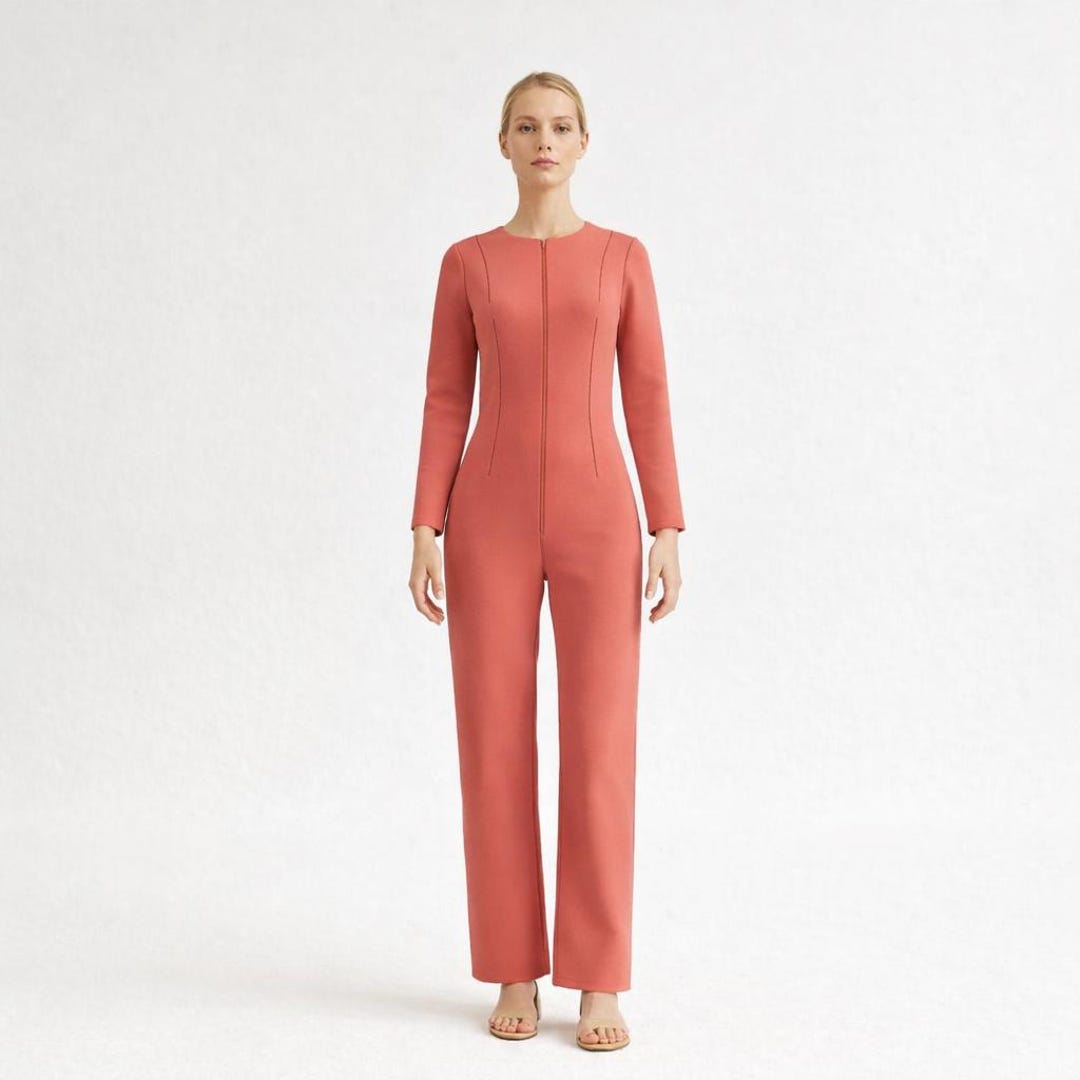 Sewing Pattern Basic Jumpsuit With Sleeves and Pockets 7 SIZES Sewing ...