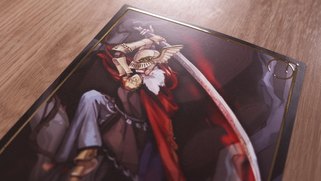 Malenia Elden Ring Gold Foil Print & Acrylic Standee | Gamer Gift - Etsy