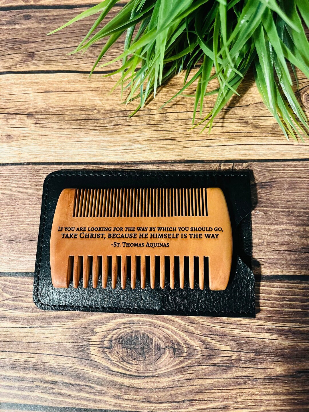 St. Thomas Aquinas if You Are Looking for the Way... Engraved Beard or ...