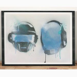 Daft Punk Spray Paint Fine Art PRINT - Etsy