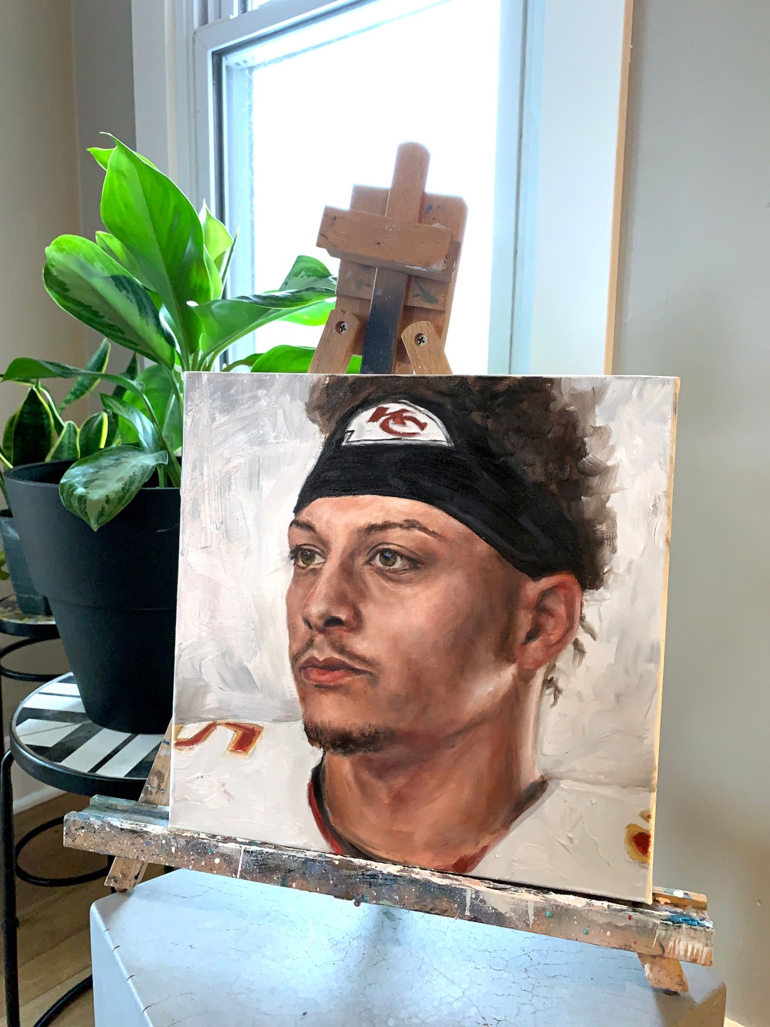 Patrick Mahomes Fine Art Print of Original Hand Oil Painting - Etsy