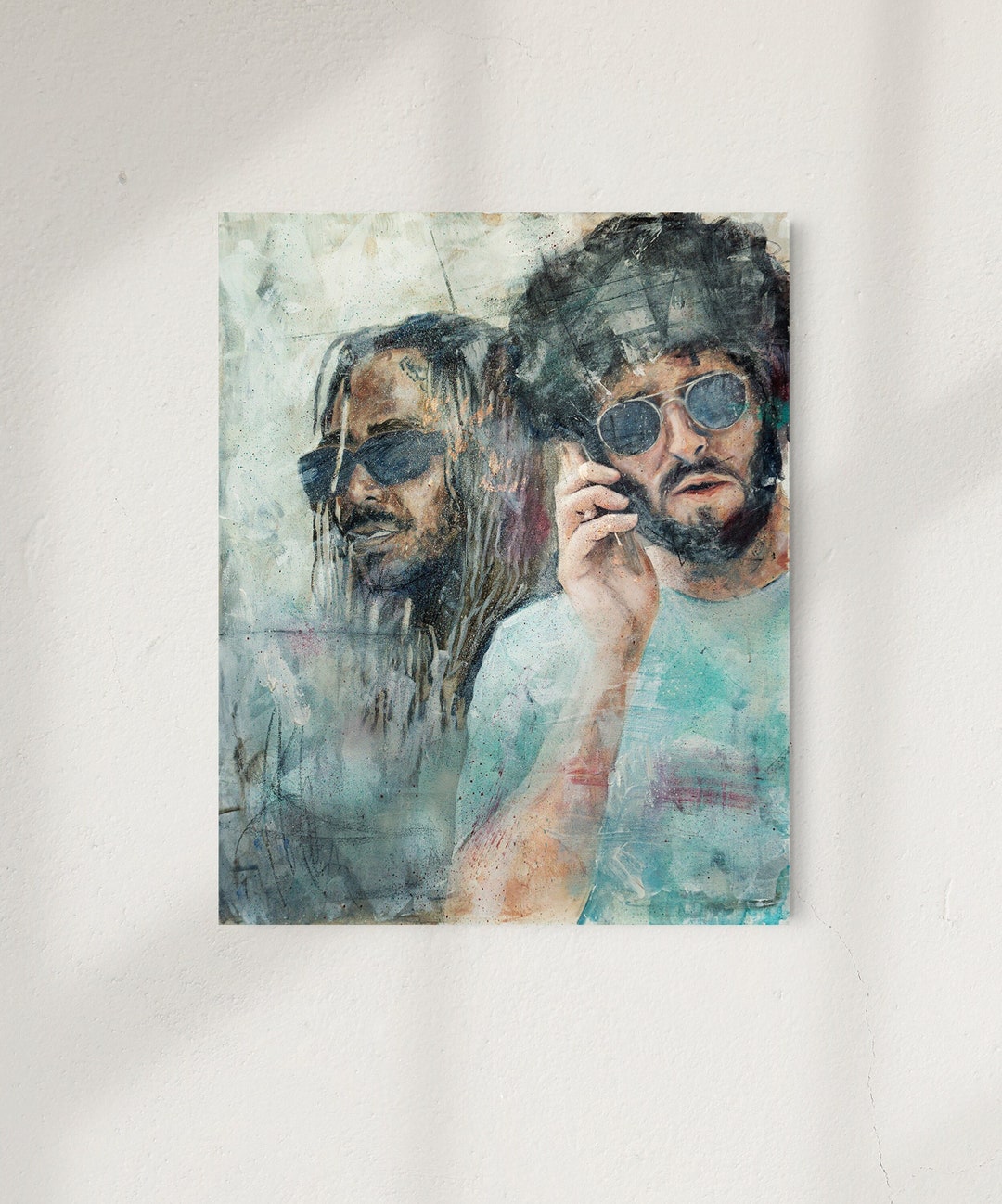 Lil Dicky + Gata | Prints & Canvas From Hand Oil Painting - Etsy