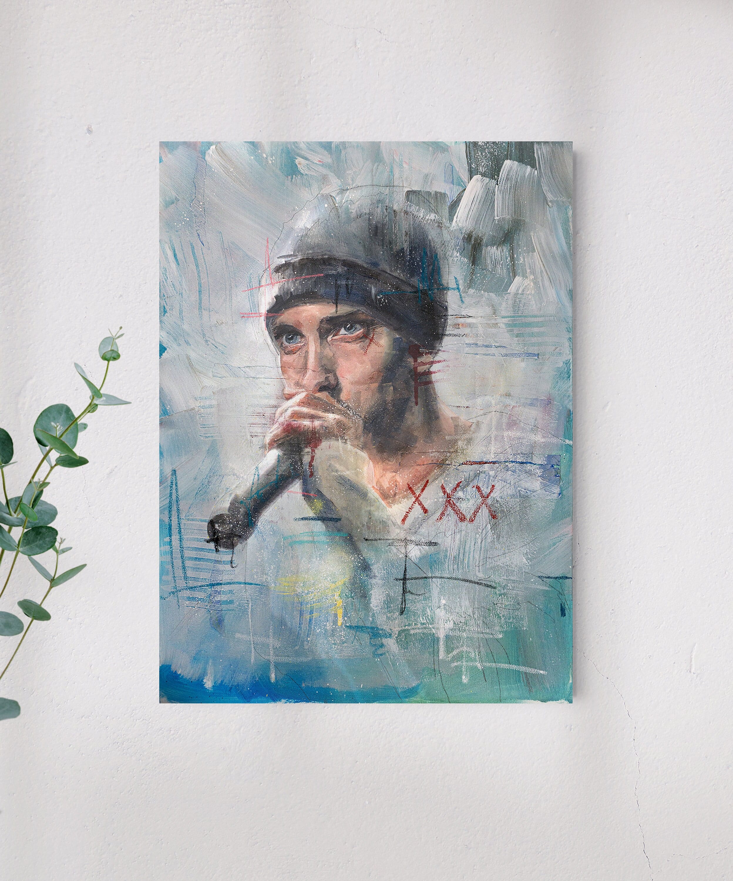 Eminem 8 Mile Prints & Canvas From Hand Oil Painting - Etsy