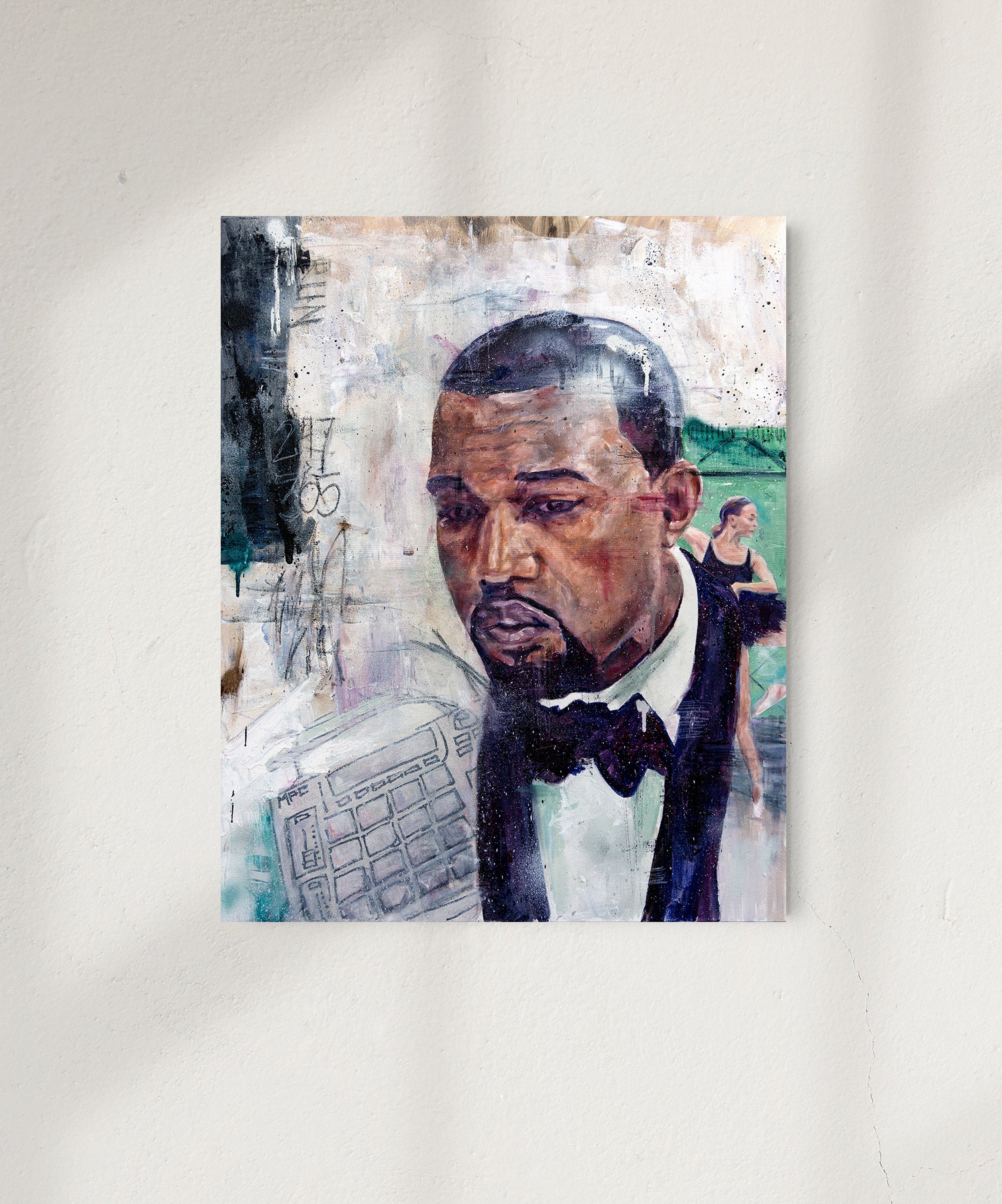 Kanye West Personal Painting Kanye West Painting Hand Made Original