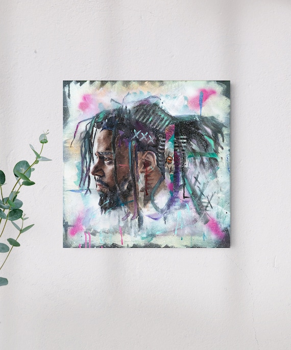 J Cole Painting