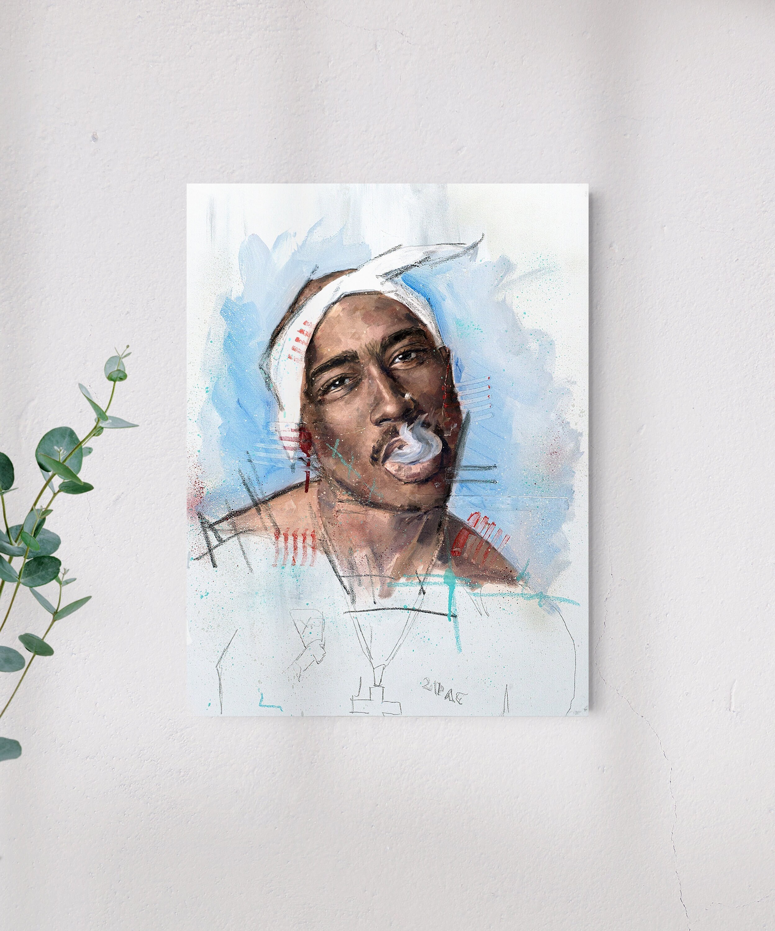 Tupac Oil Painting
