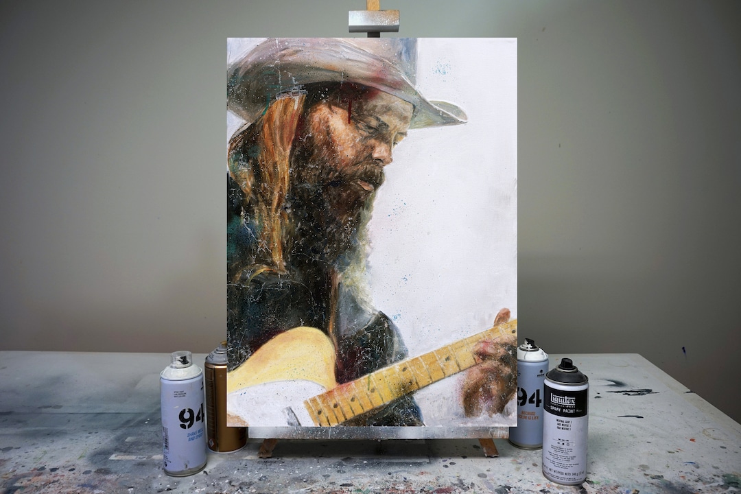Chris Stapleton | the ORIGINAL Hand Oil Painting - Etsy