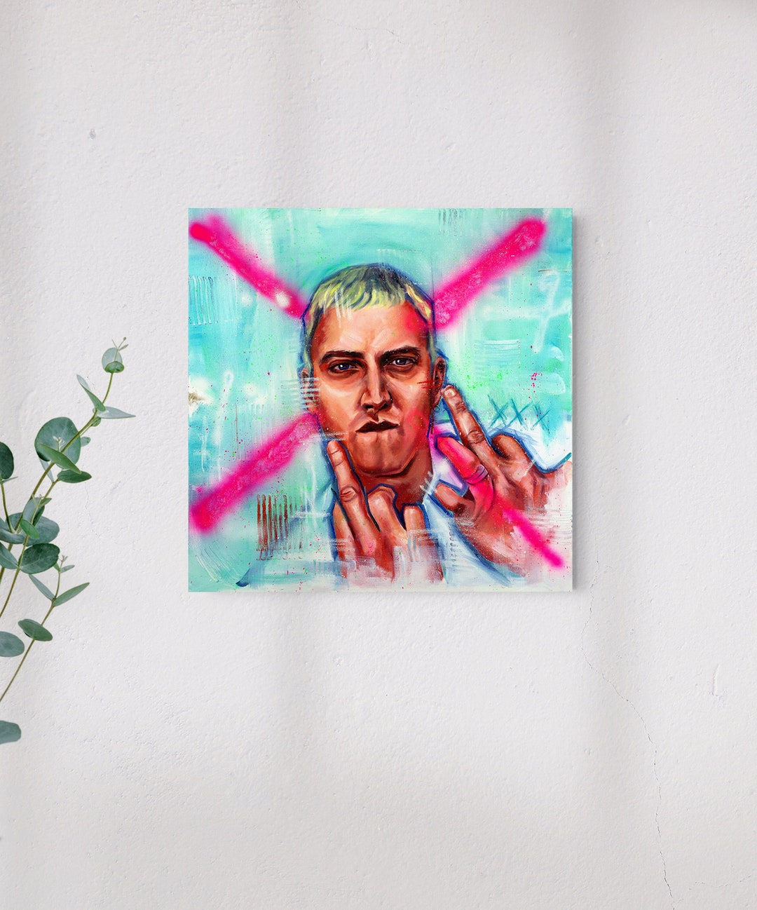 Eminem | Prints & Canvas From Hand Oil Painting - Etsy