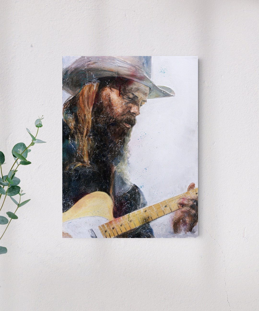 Chris Stapleton | Prints & Canvas From Hand Oil Painting - Etsy