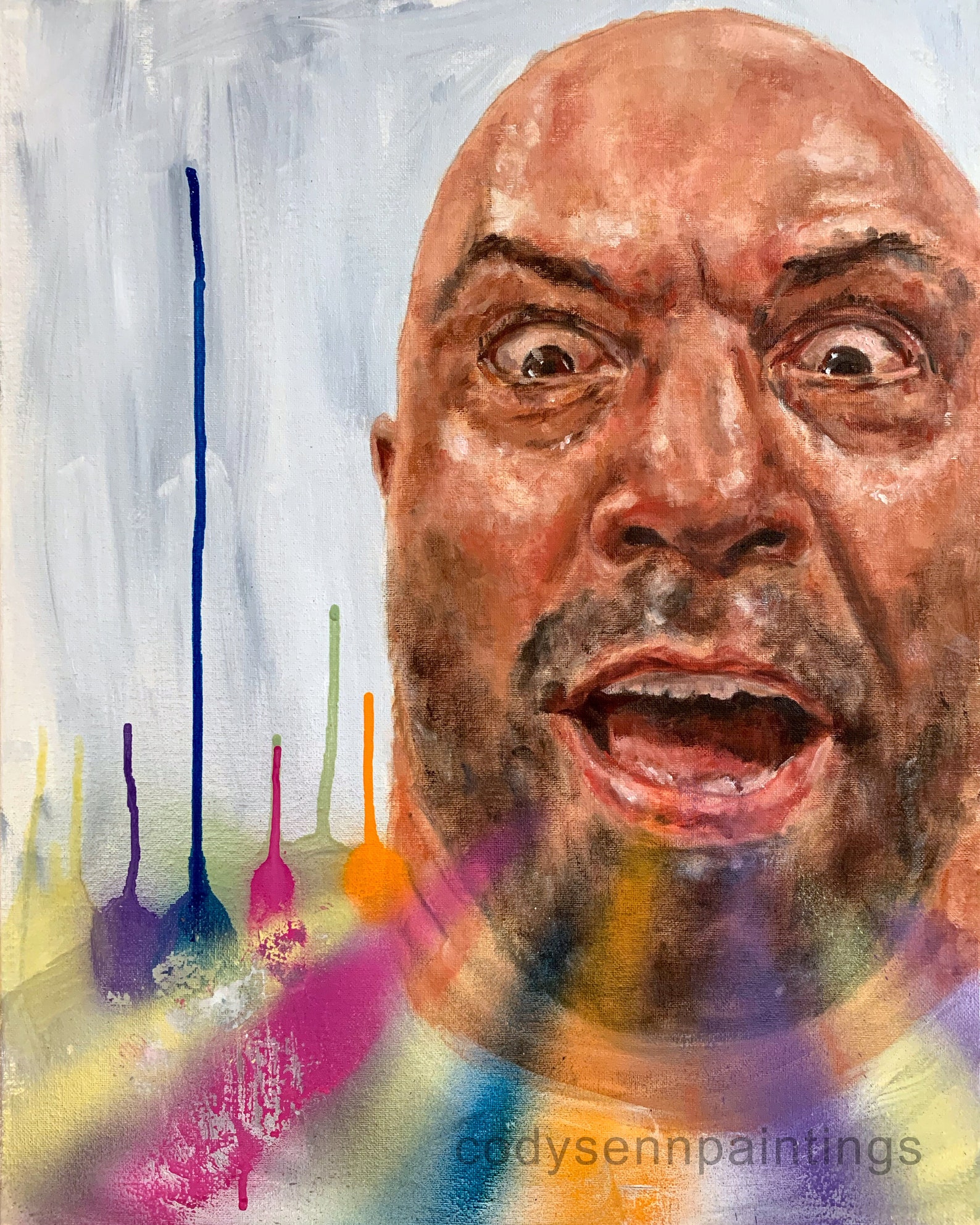 Joe Rogan Authentic Hand Oil Painting | Etsy