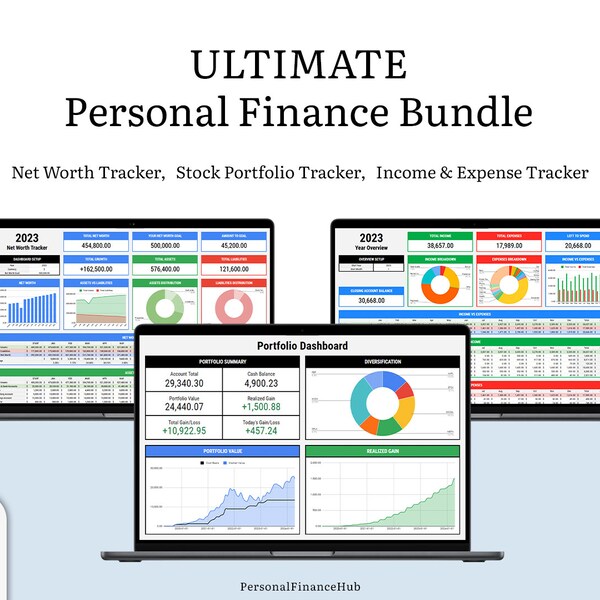 Expense and Net Worth Tracker - Etsy