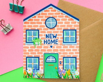 New House, Happy Home Card, New Home Card, Congratulations Card, Happy ...