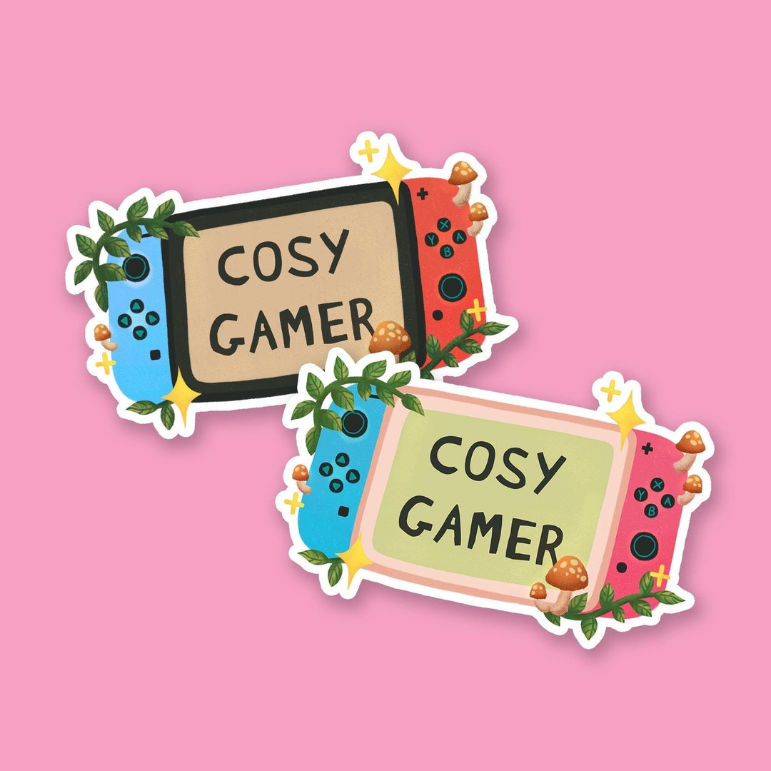 Cosy Gamer Sticker Cute Switch Console Sticker, Cute Nintendo Switch ...