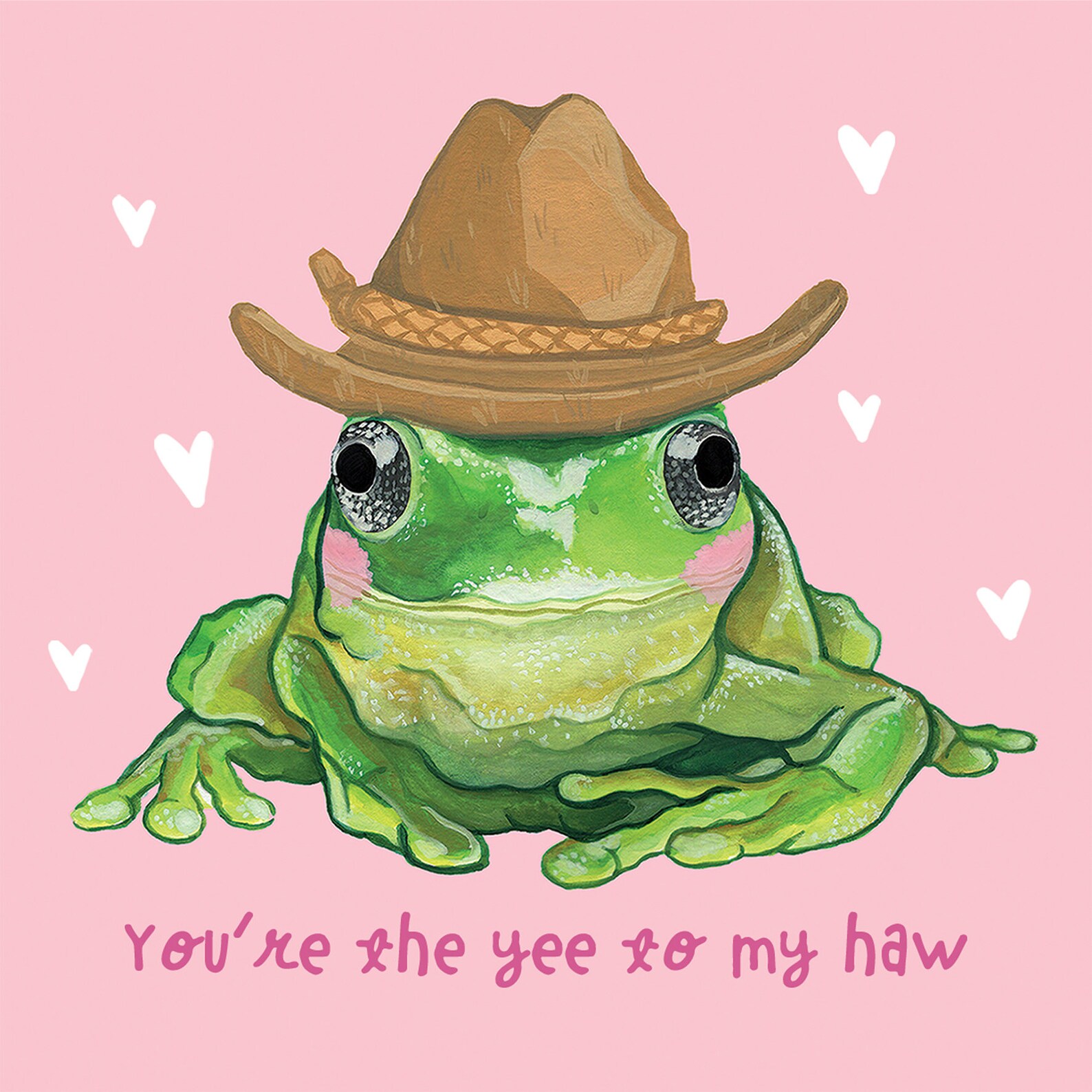 Cowboy Frog Painting Frog in Hat Cute Frog Frog Art - Etsy