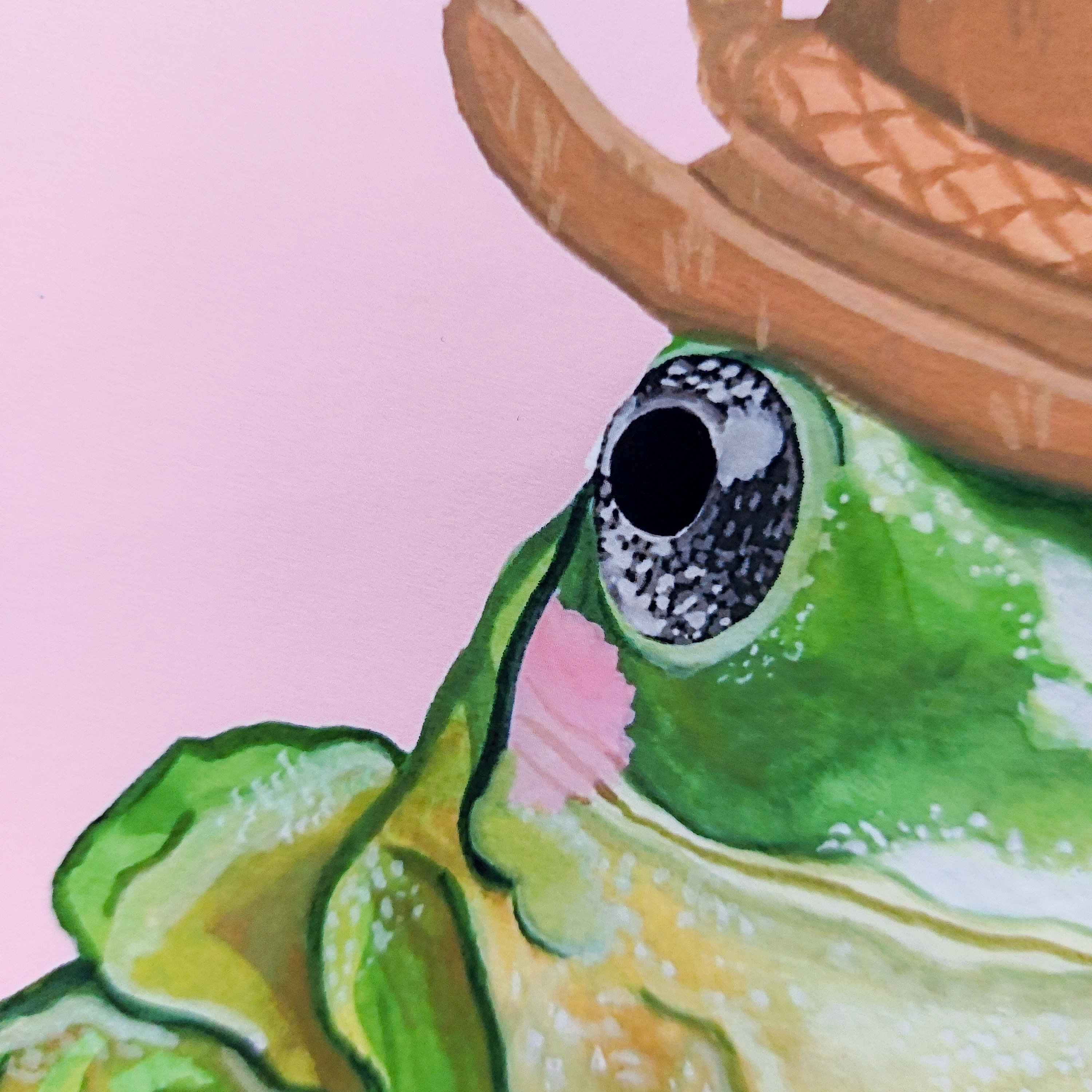 Cowboy Frog Frog Painting Frog in Hat Cute Frog Frog Art - Etsy