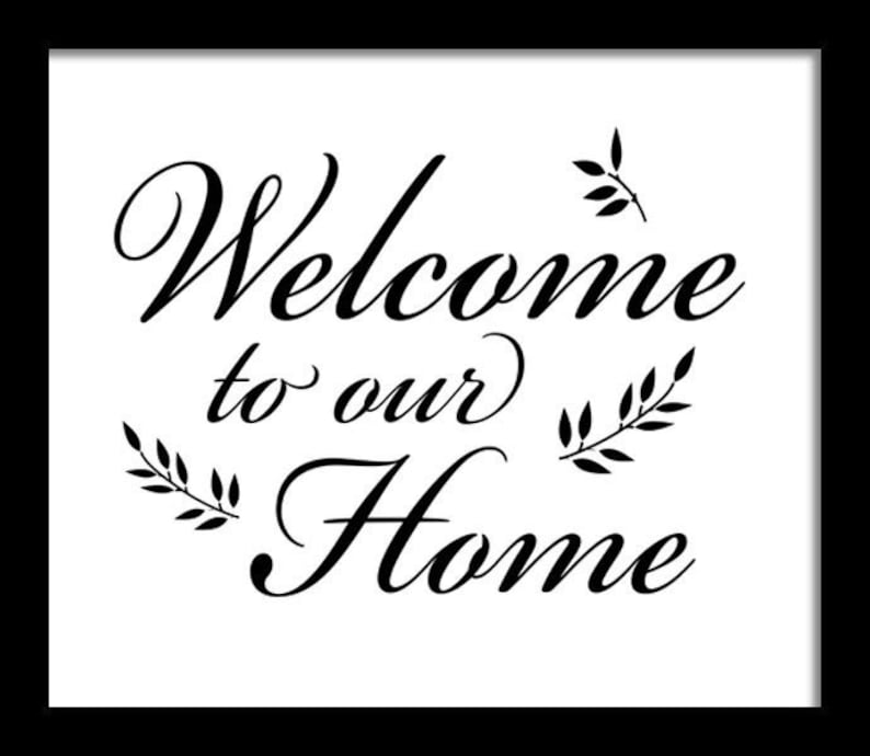 Printable, Art, Print, Welcome, Home, Welcome to Our Home, Download ...
