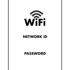 Printable, Wifi Login Sign, Wifi Customer Sign, Wifi Guest Sign, Wifi ...
