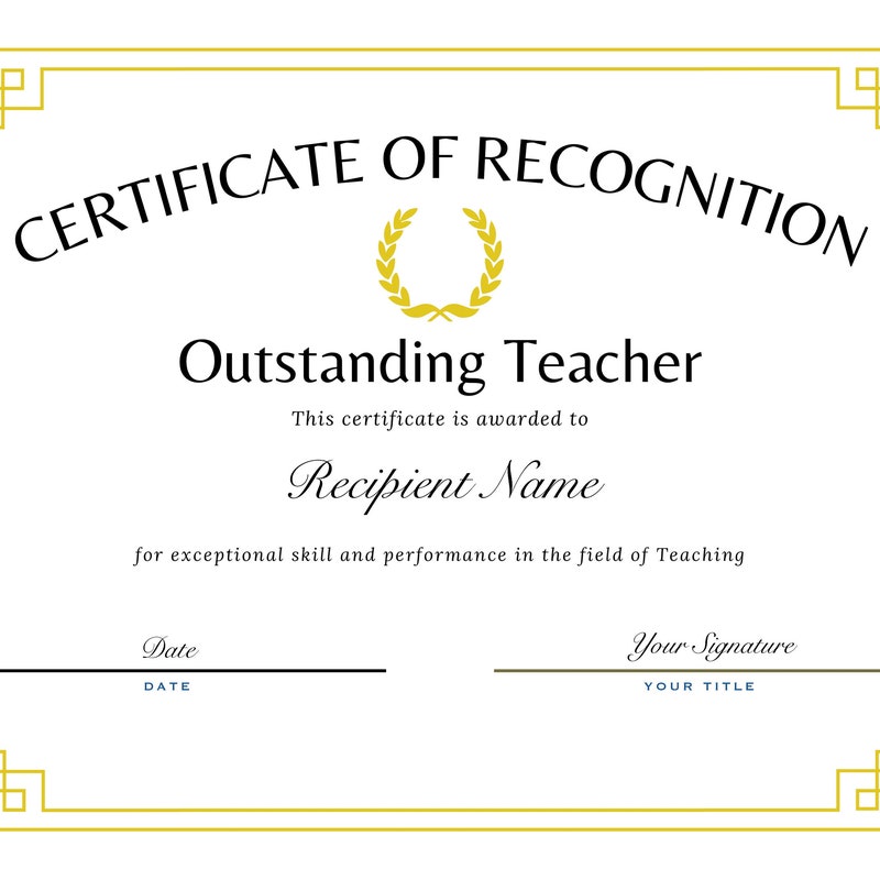 Sunday School Certificate - Etsy