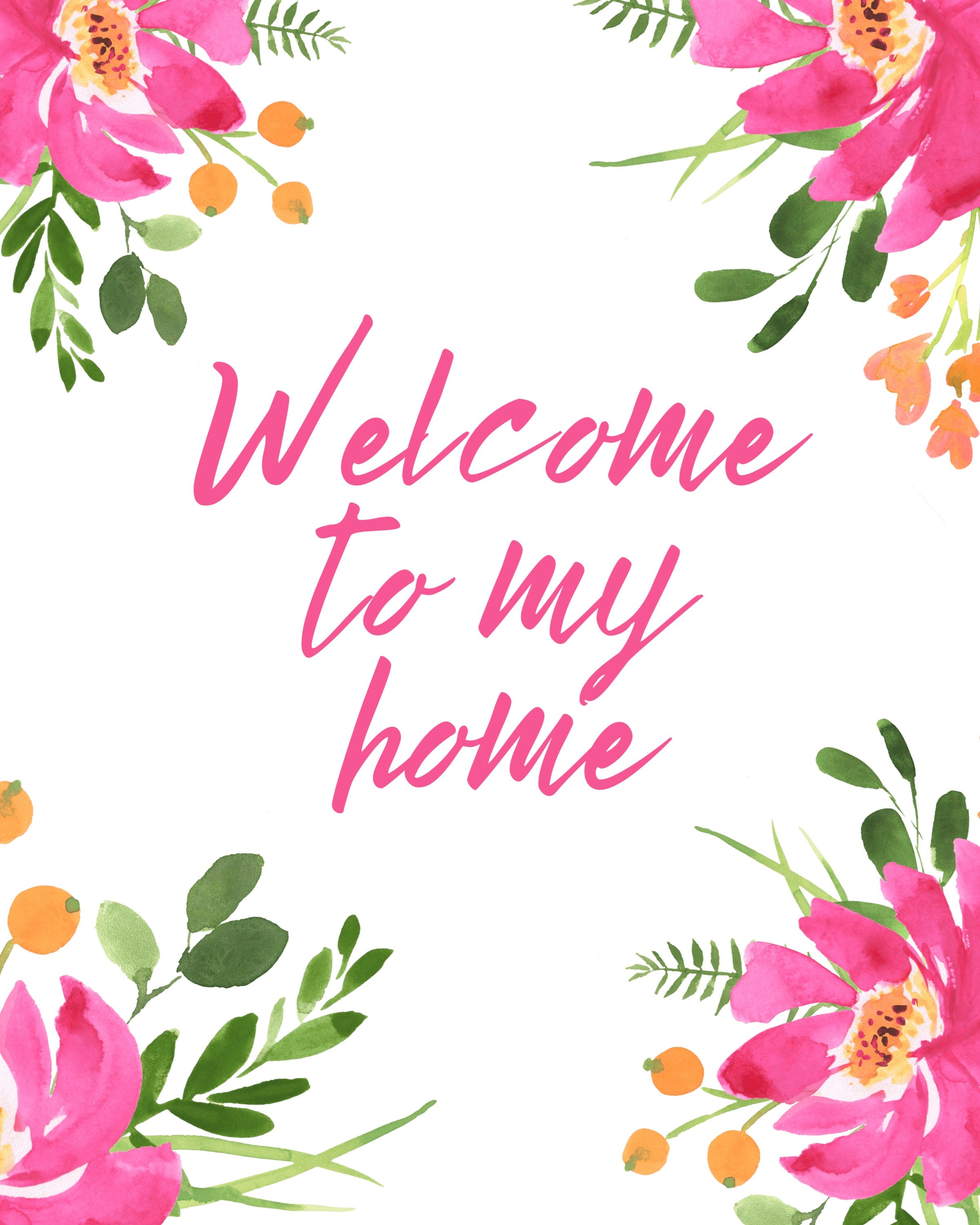 Printable, Wall Art, Art, Print, Welcome, Home, Welcome to My Home ...