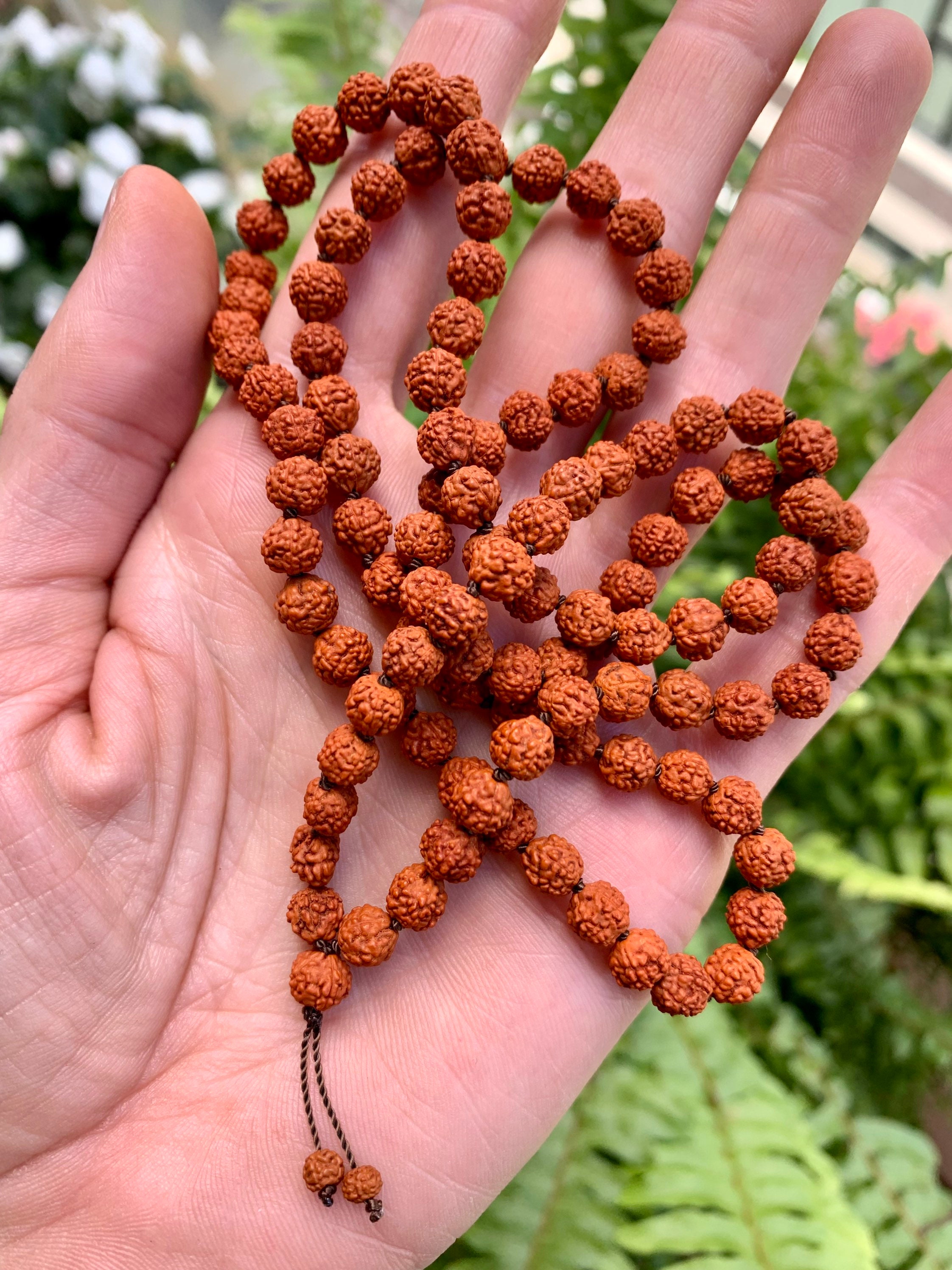 Rudraksha hand knotted Mala. Traditional Rudraksha Mala. | Etsy Rudraksha hand knotted Mala. Traditional Rudraksha Mala. | Etsy
