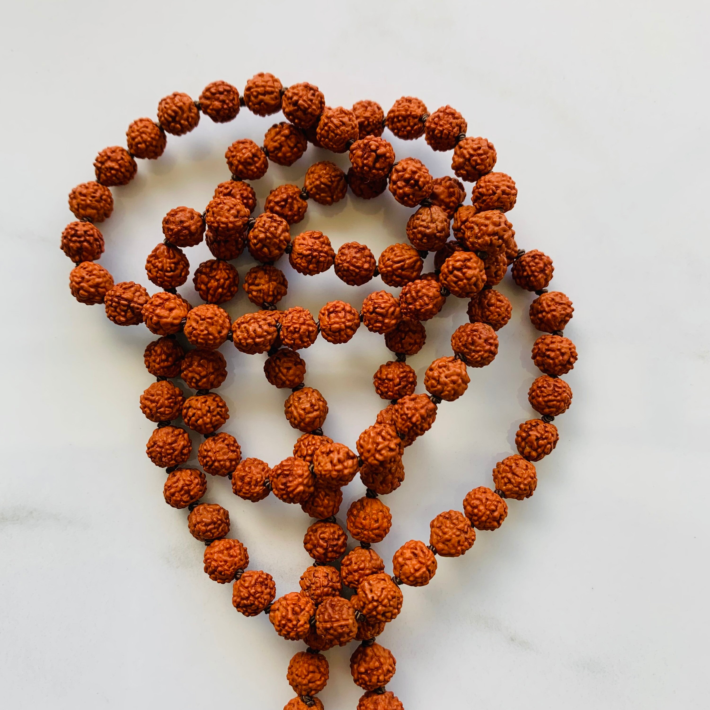 Rudraksha Hand Knotted Mala. Traditional Rudraksha Mala. - Etsy UK