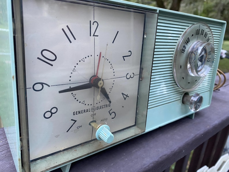 Vintage 1960s Powder Blue General Electric Alarm Clock - Etsy