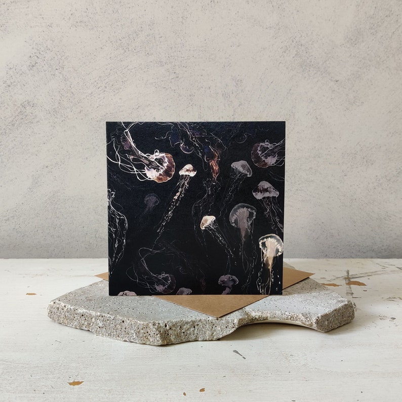 Greeting Card Jellyfish - Etsy