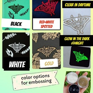 Journal Tribute to Ellie Joel Fandom Art Faux Leather Engraved Moth 100 ...