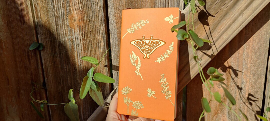 Journal Tribute to Ellie Joel Art Faux Leather Engraved Moth 100 Gsm ...