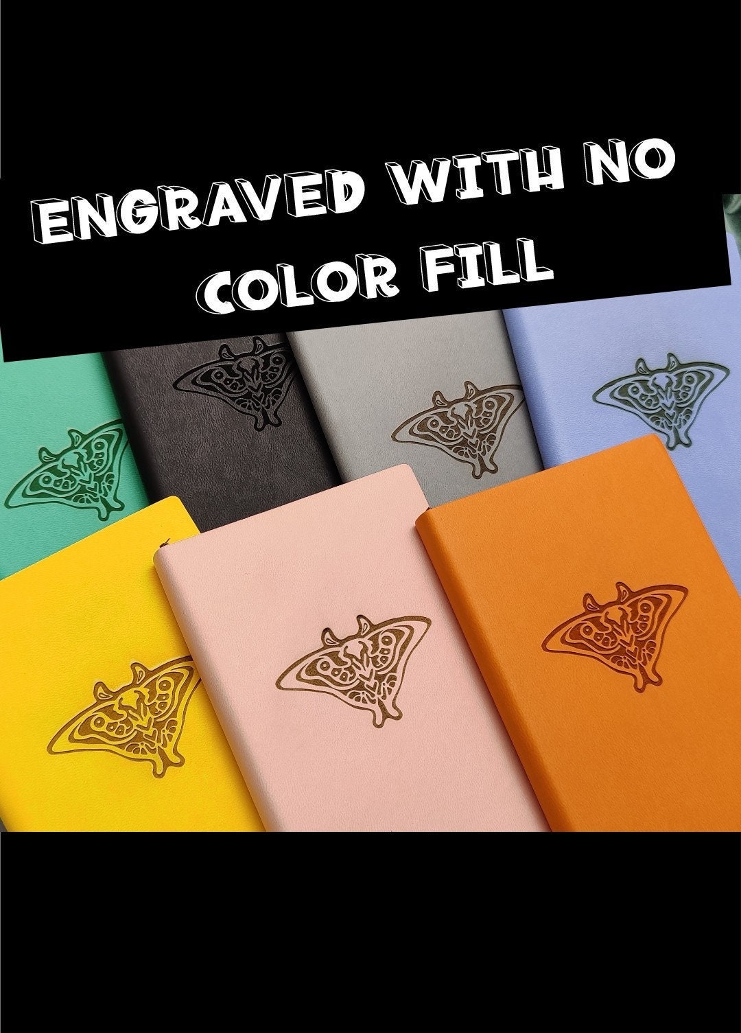 Last of Us 2 Ellie Journal Joel Art Faux Leather Engraved Moth | Etsy