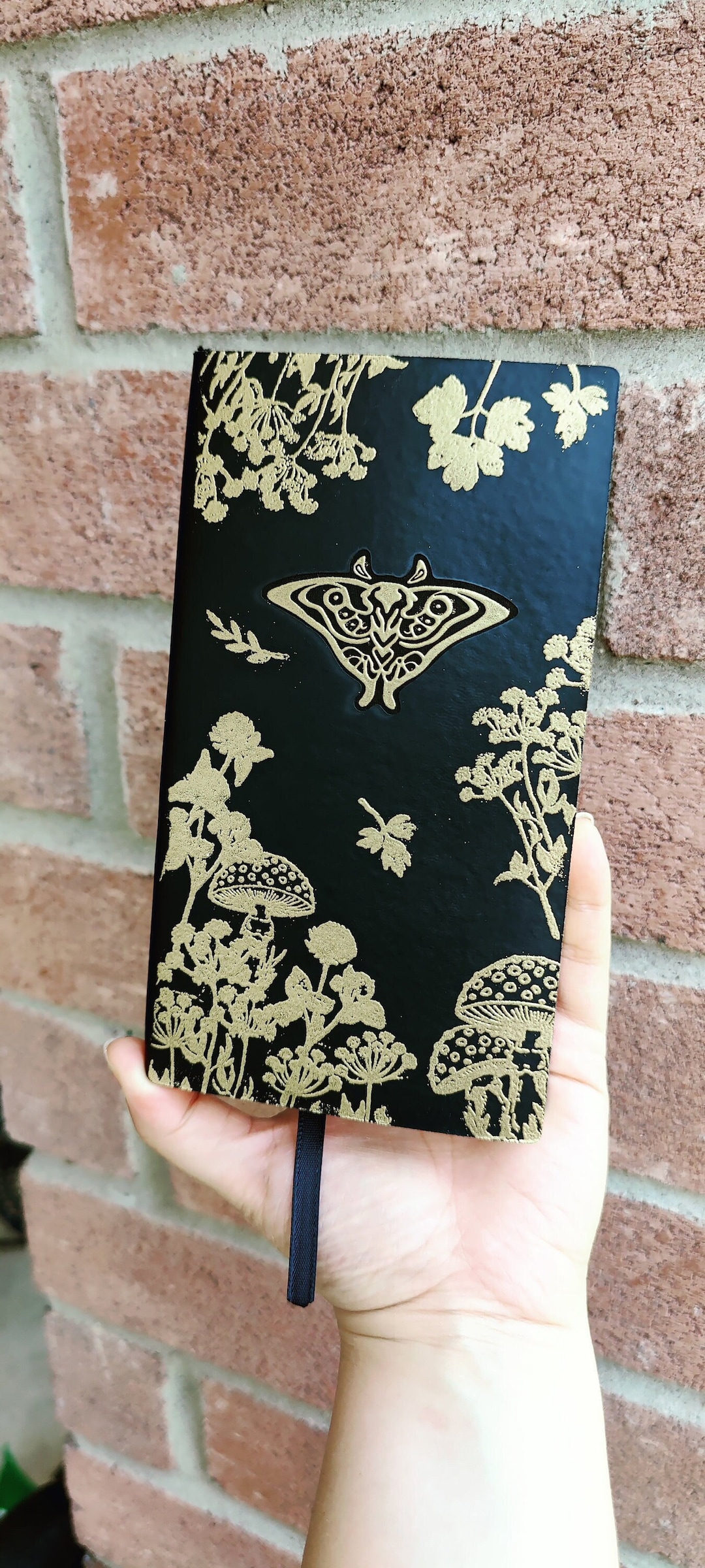 Journal Tribute to Ellie Joel Art Faux Leather Engraved Moth 100 Gsm ...