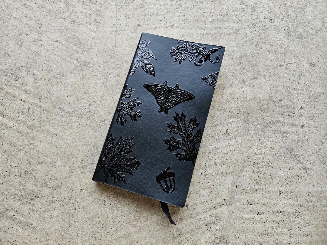 Journal Tribute to Ellie Joel Art Faux Leather Engraved Moth 100 Gsm ...