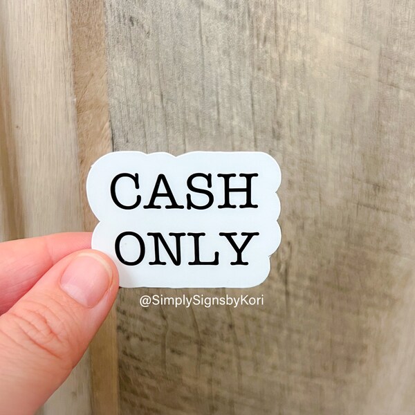 Cash Only - Etsy