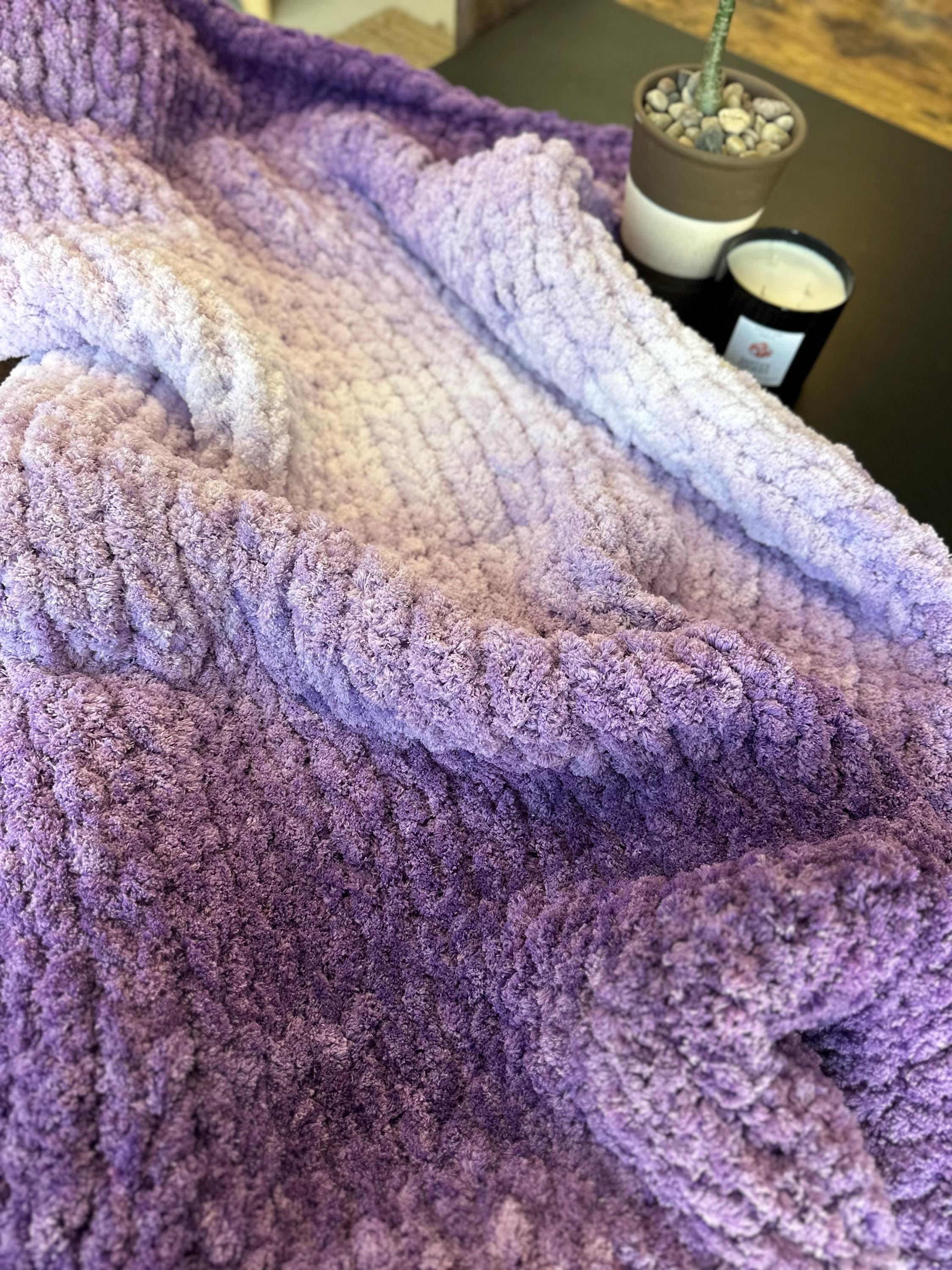 Bernat Blanket Yarn: Extra Thick Ombre Chenille for Chunky Knit - Etsy
