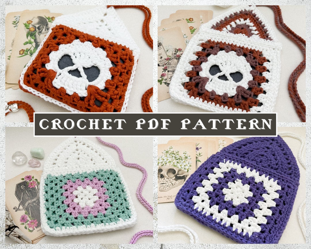 DIGITAL PDF PATTERN // Crochet Skull Tarot & Oracle Deck Pouch - Etsy