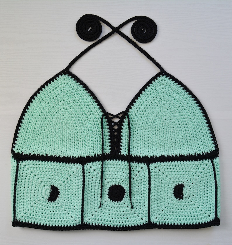 Crochet Luna Top PDF PATTERN // Phases of the Moon Granny Square ...