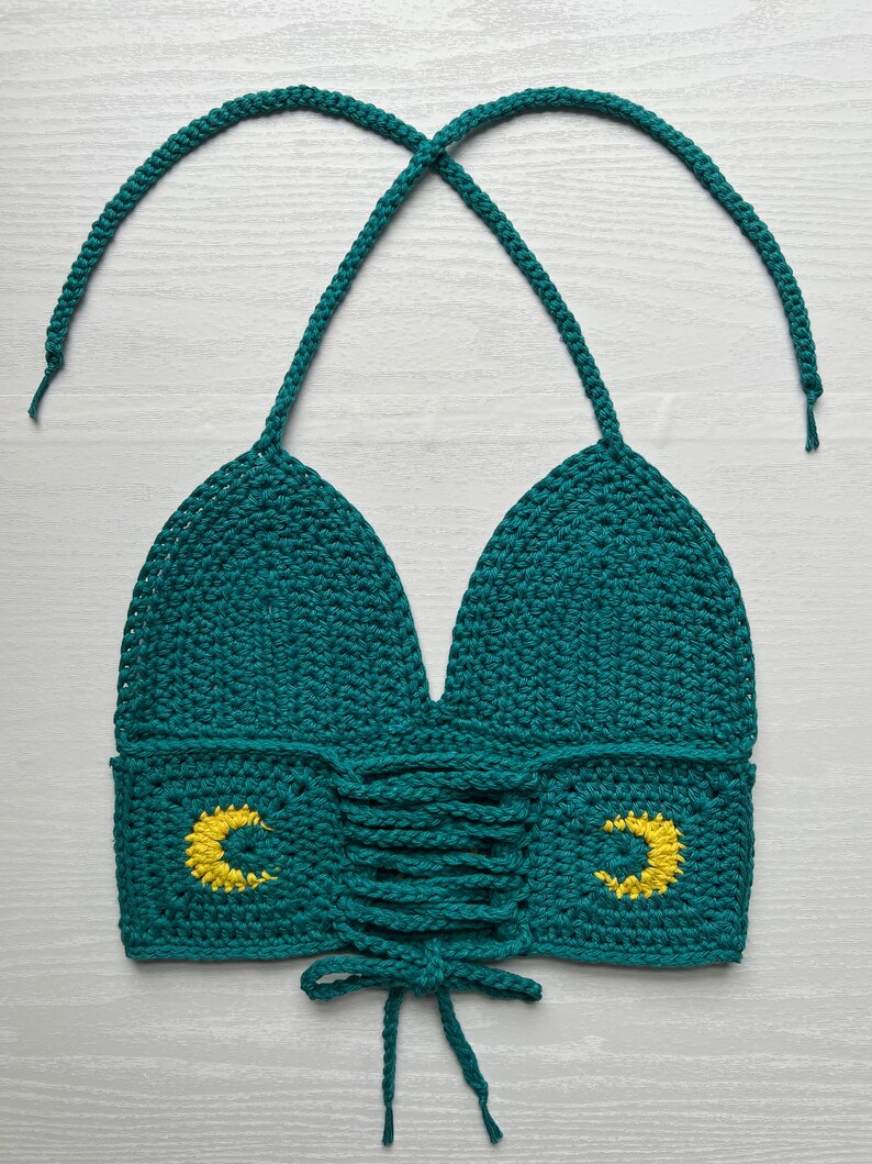 Crochet Luna Top PDF PATTERN // Phases of the Moon Granny Square ...