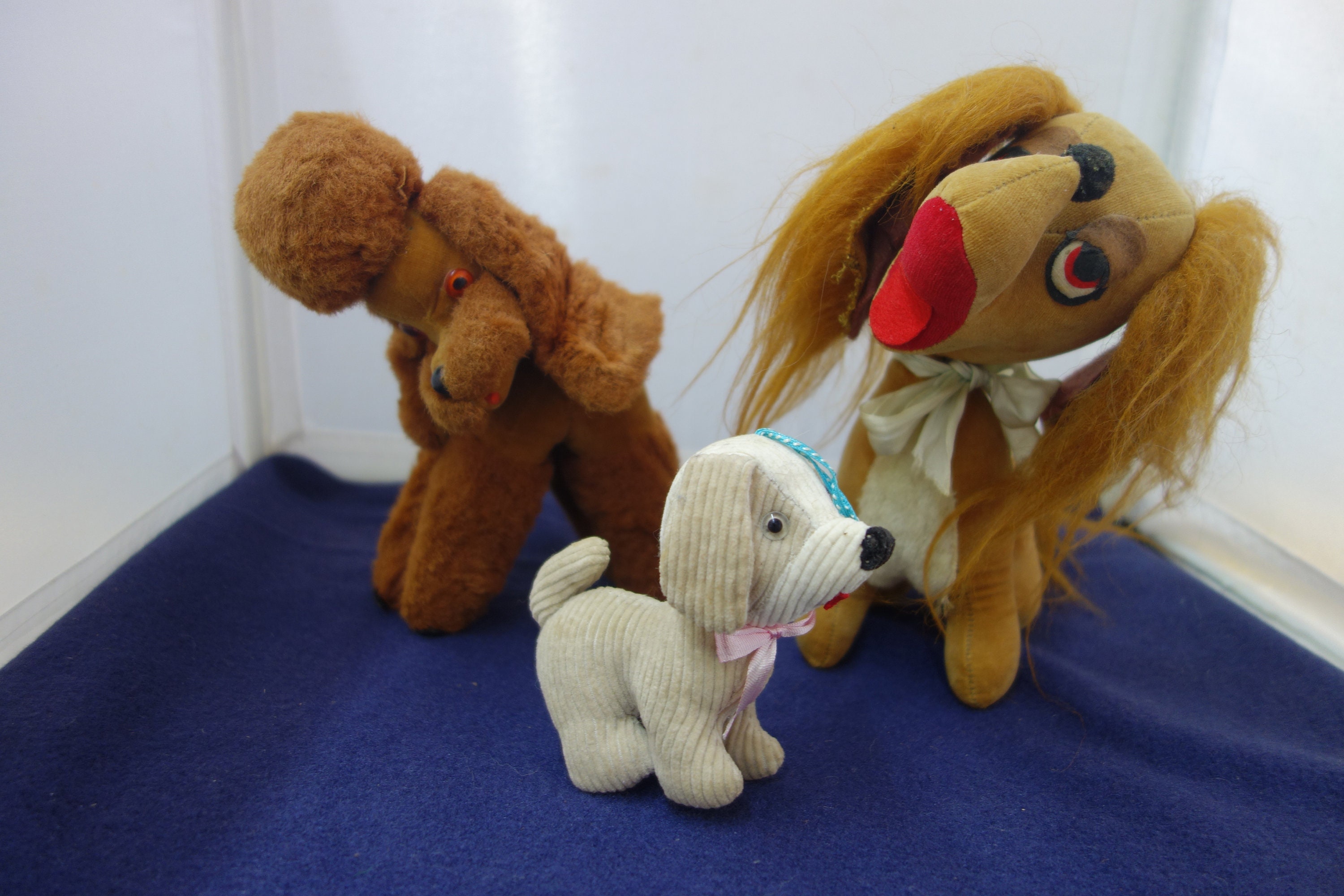 Set of Three Very Cute Stuffed Dogs Vintage Toys - Etsy