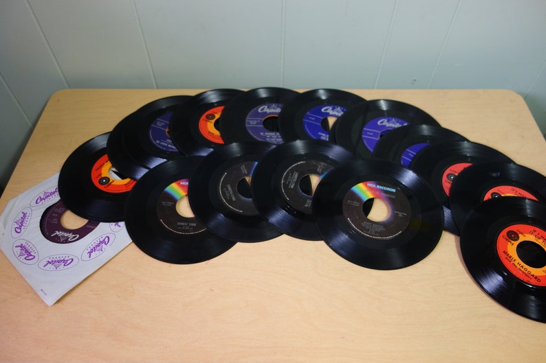 Lot of 20 45rpm Vinyl Records 7 Juke Box 45 Rpm Discs 45s Variety for ...