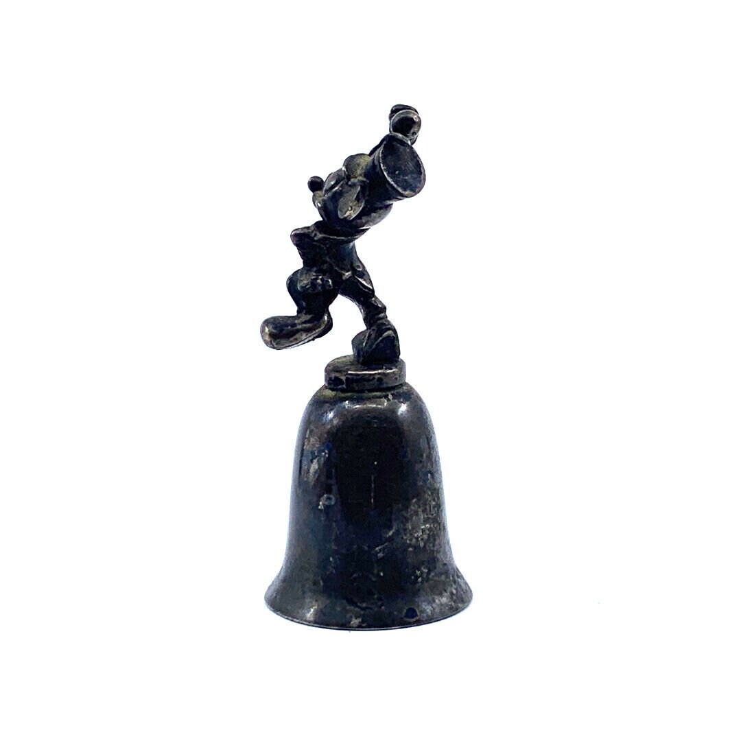 Vintage Disney Mickey Mouse Silver Plated Bell Marked NE | Etsy