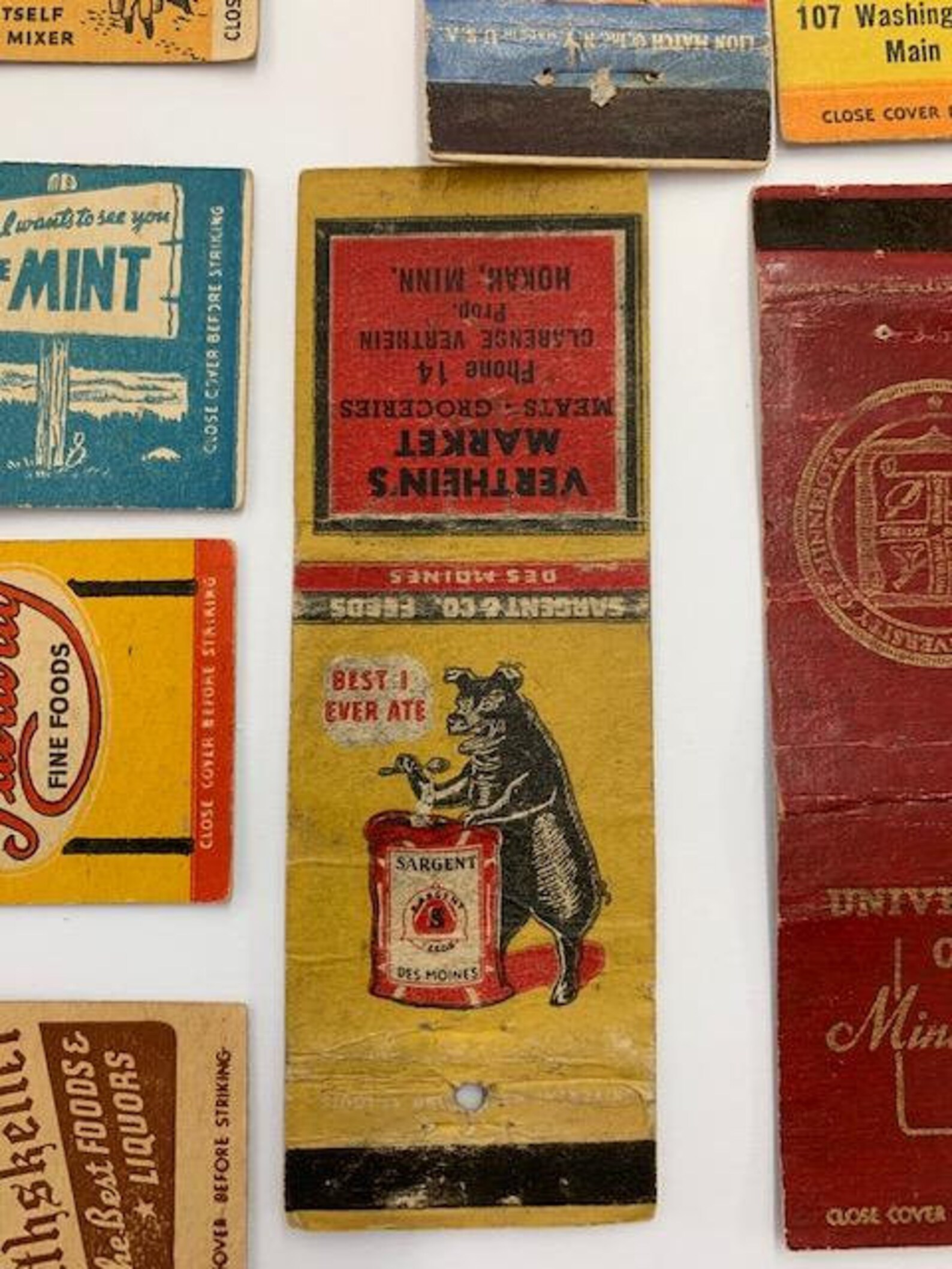 61 Vintage Advertisement Matchbooks C 1930s-1940s, Made in U.S.A ...