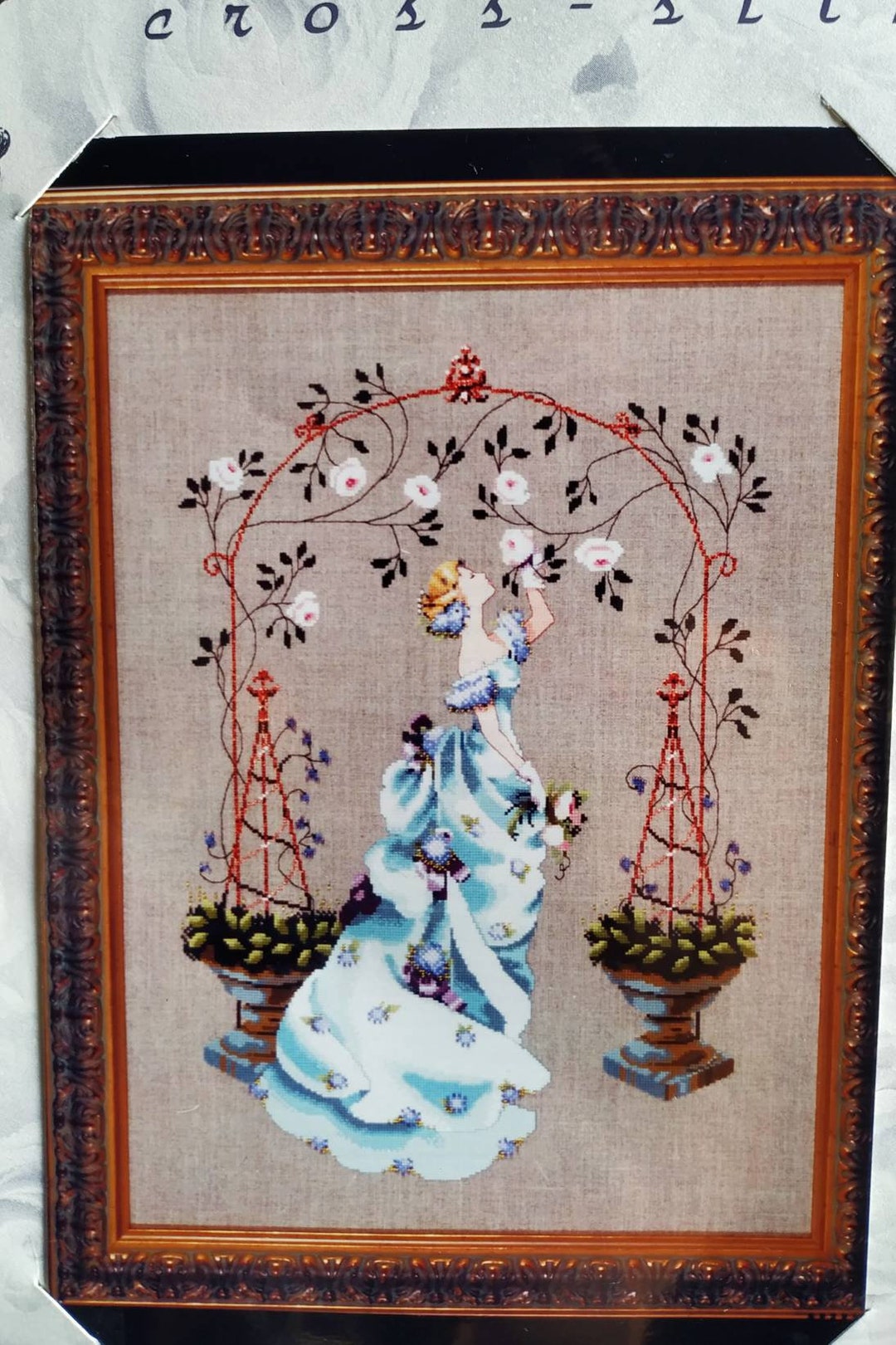 OOP Mirabilia Design rose Arbour MD-48 Cross Stitch Pattern Rare Out of ...