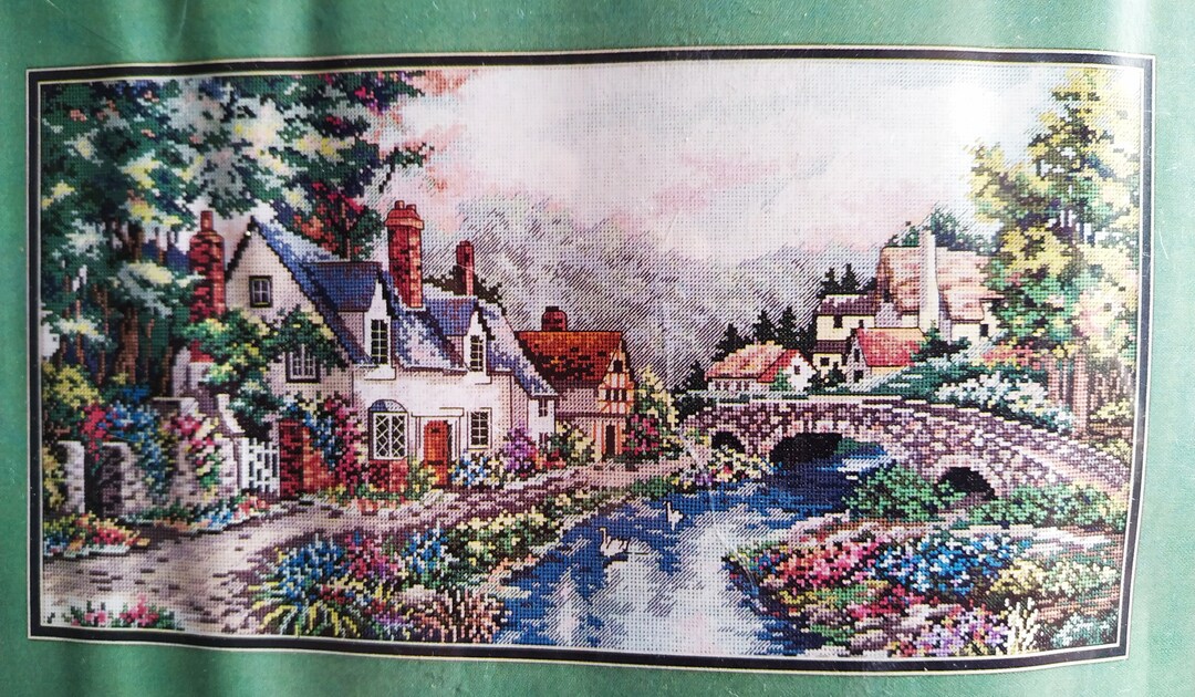 OOP Vintage Dimensions "valley of the River Beck" #3753 Gold Collection ...